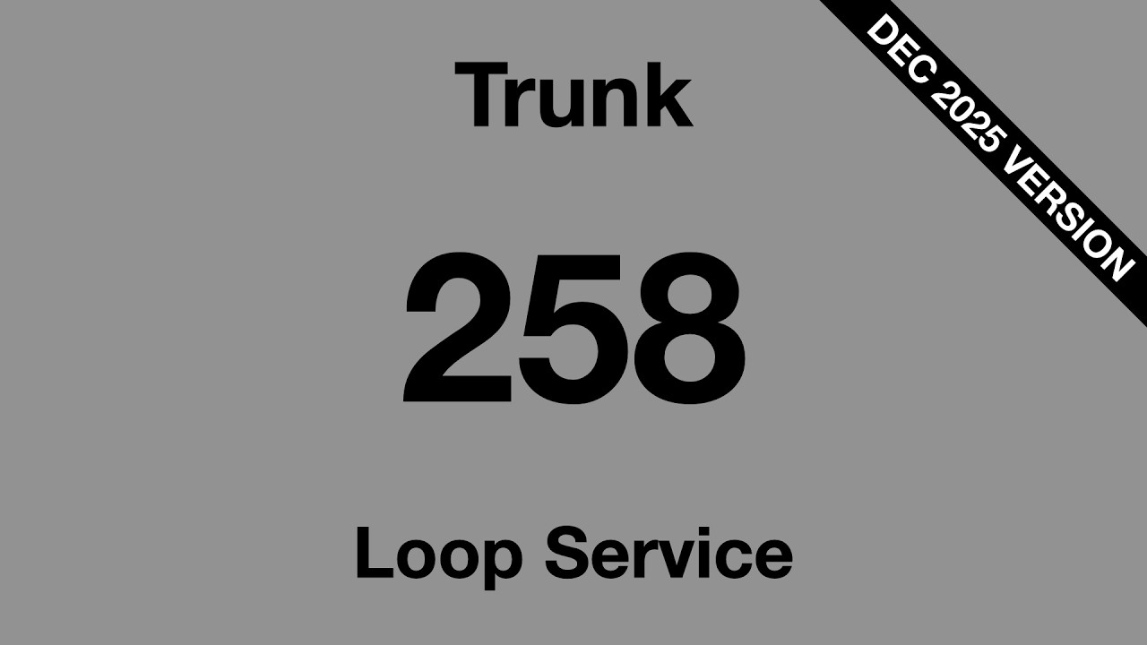 [SMRT Buses] Trunk Bus Service 258 Hyperlapse - YouTube