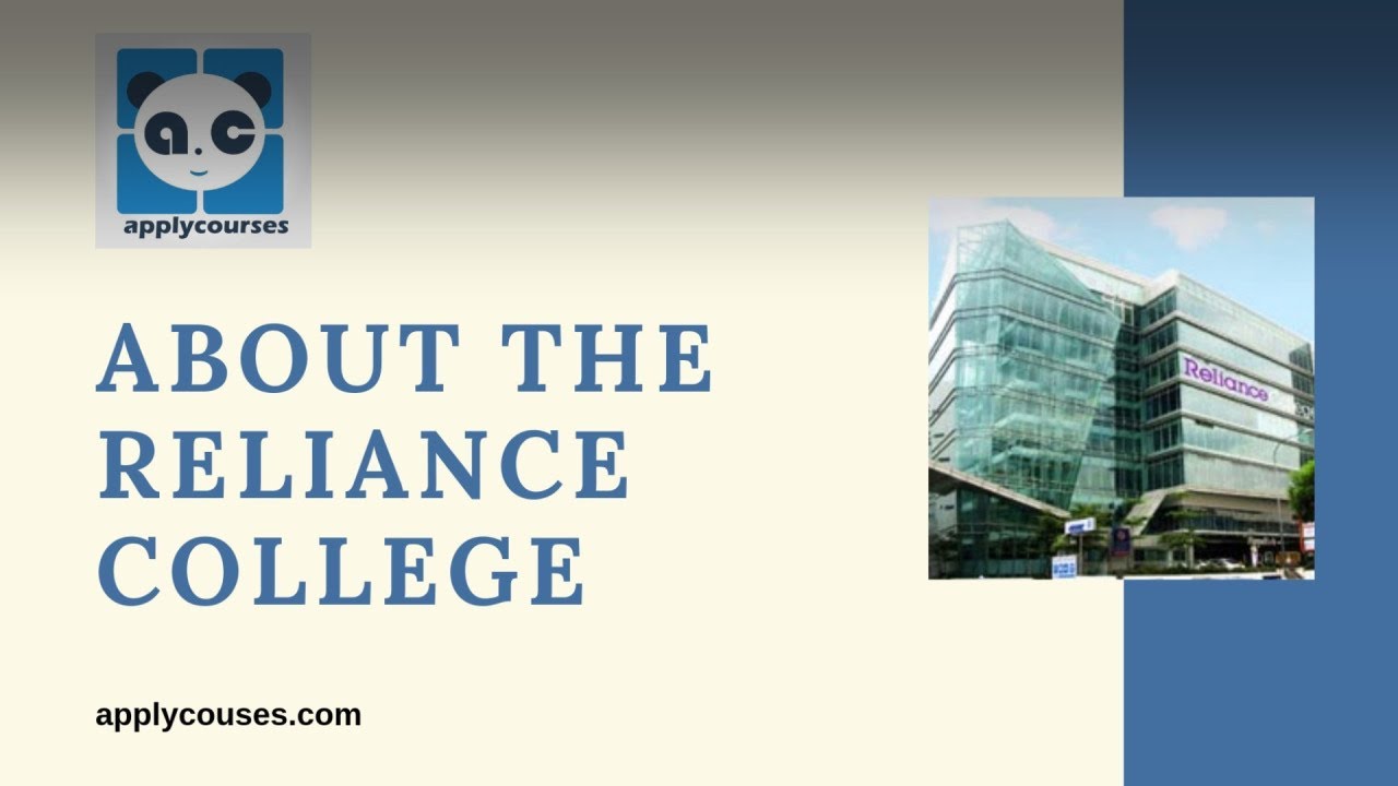 Know about Reliance College, Malaysia- Applycourses - YouTube