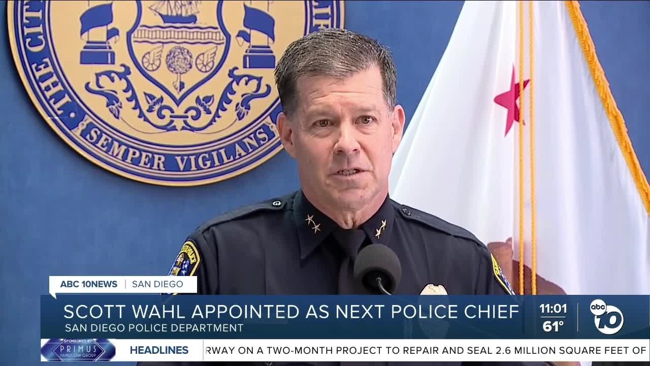 Assistant Chief Wahl appointed as SDPD's next chief - YouTube
