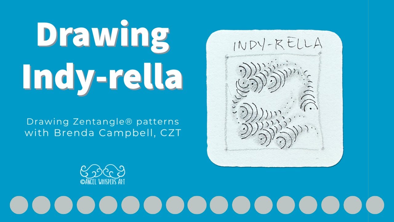 Drawing Zentangle® Patterns | Angel Whispers Art | Indy-rella - YouTube