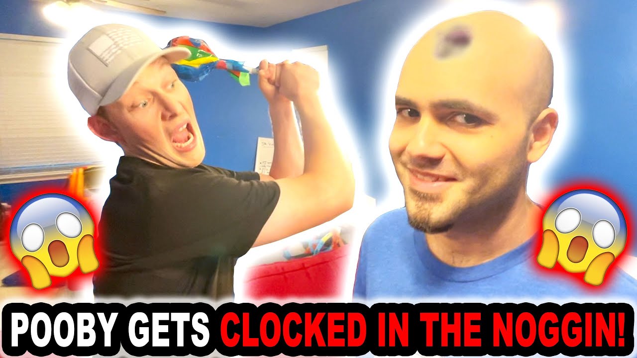 POOBY GETS CLOCKED IN THE NOGGIN! - YouTube