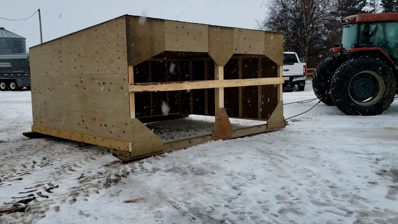Winter Calf Shed Build!!! - YouTube