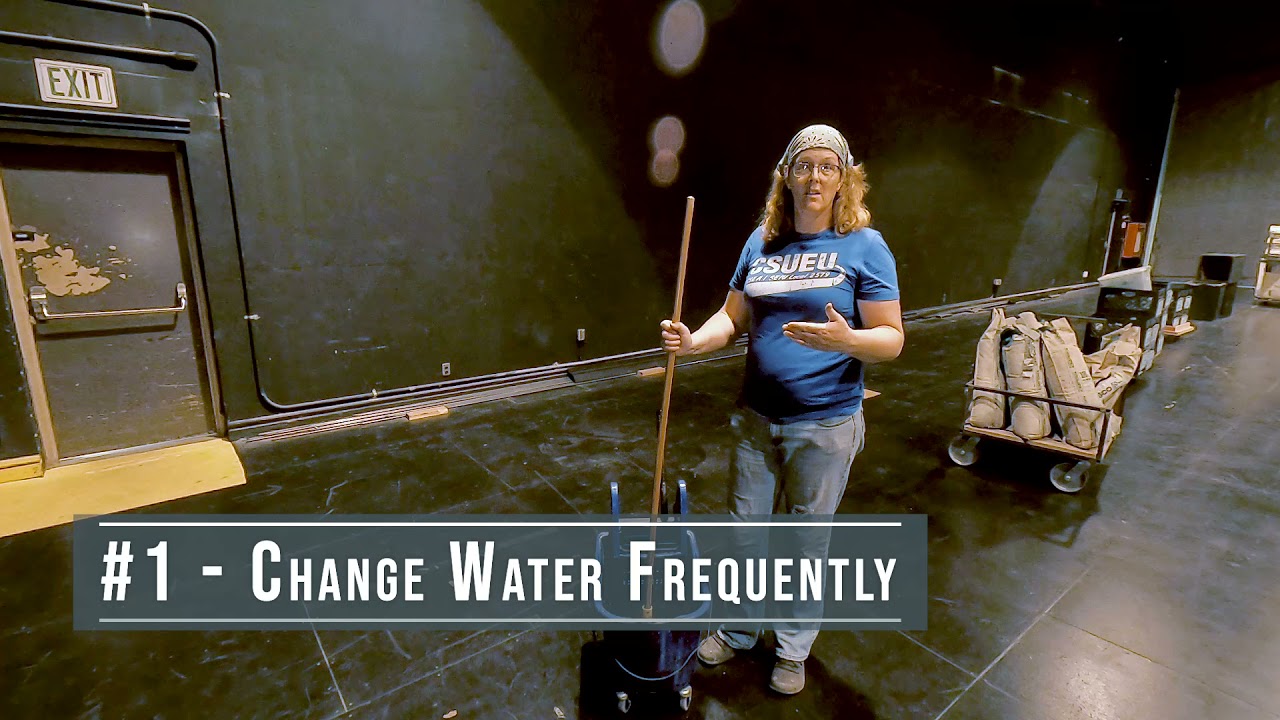 Sweeping and Mopping the Stage - YouTube