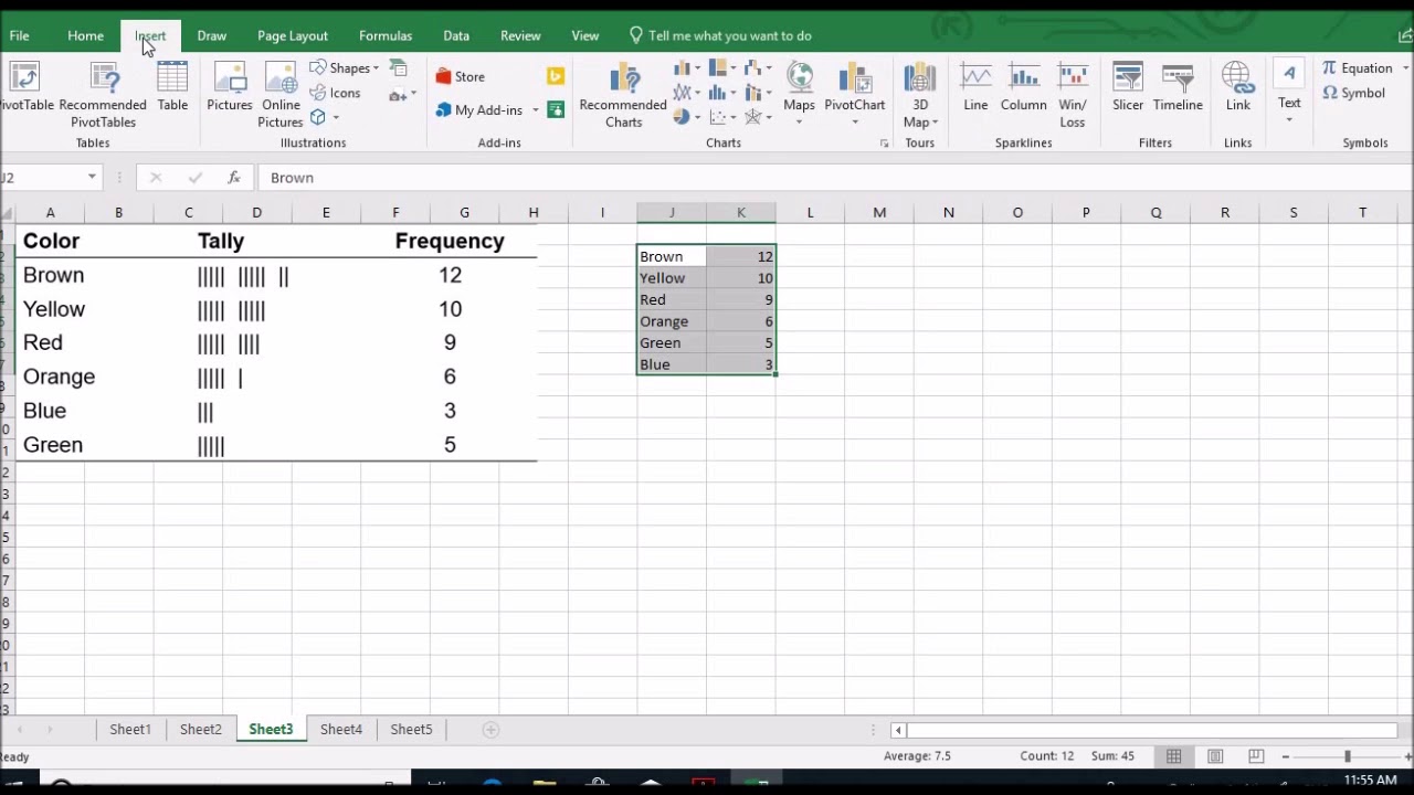 Creating a Pareto Chart and a Pareto Bar Graph Using Excel - YouTube