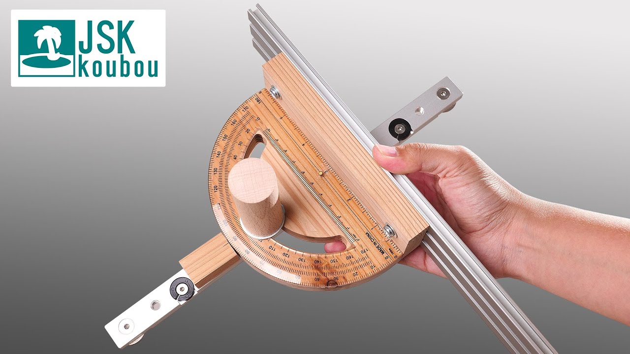 How to make an Angle-jig that reuses a protractor - YouTube