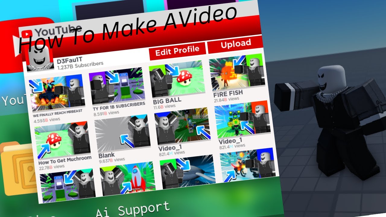 Showcasing How To Make A Video In [Youtube Simulator Z] - YouTube