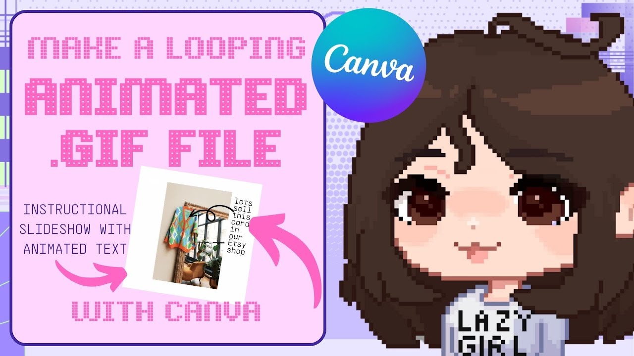 HOW TO MAKE AN INSTRUCTIONAL MOVING GIF - CANVA - YouTube