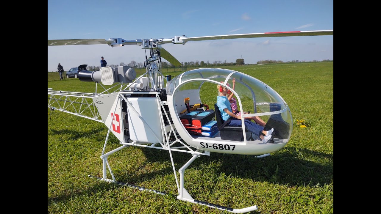 Lama SA315B helicopter First Flight - YouTube