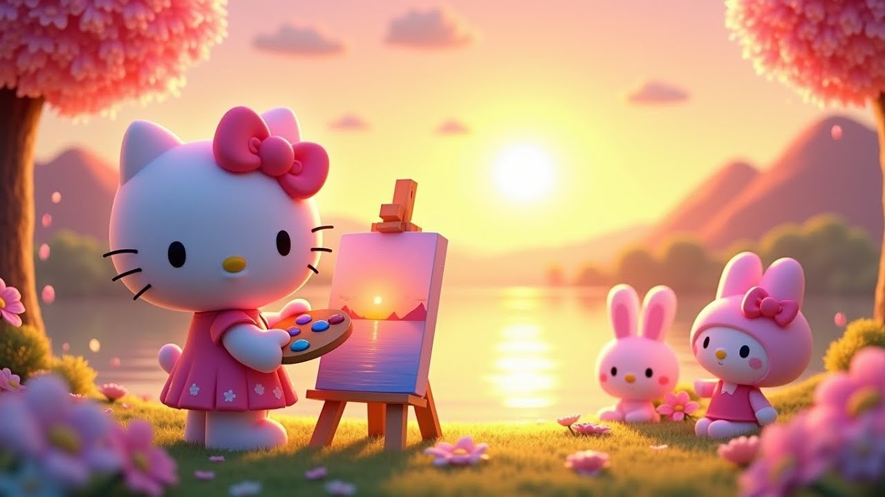 Hello Kitty and Friends: Paint the Sunset by the Lake | A Wholesome ...