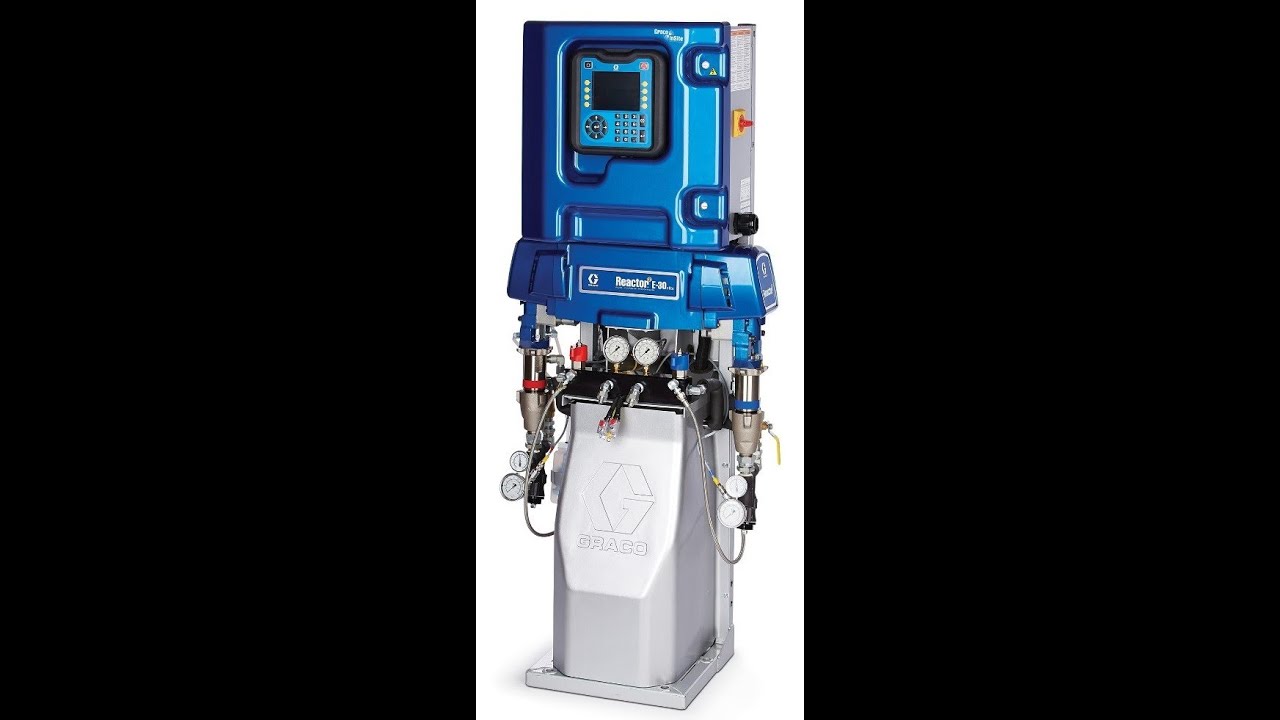 Работа аппарата Graco Reactor 2 E-XP2 - YouTube