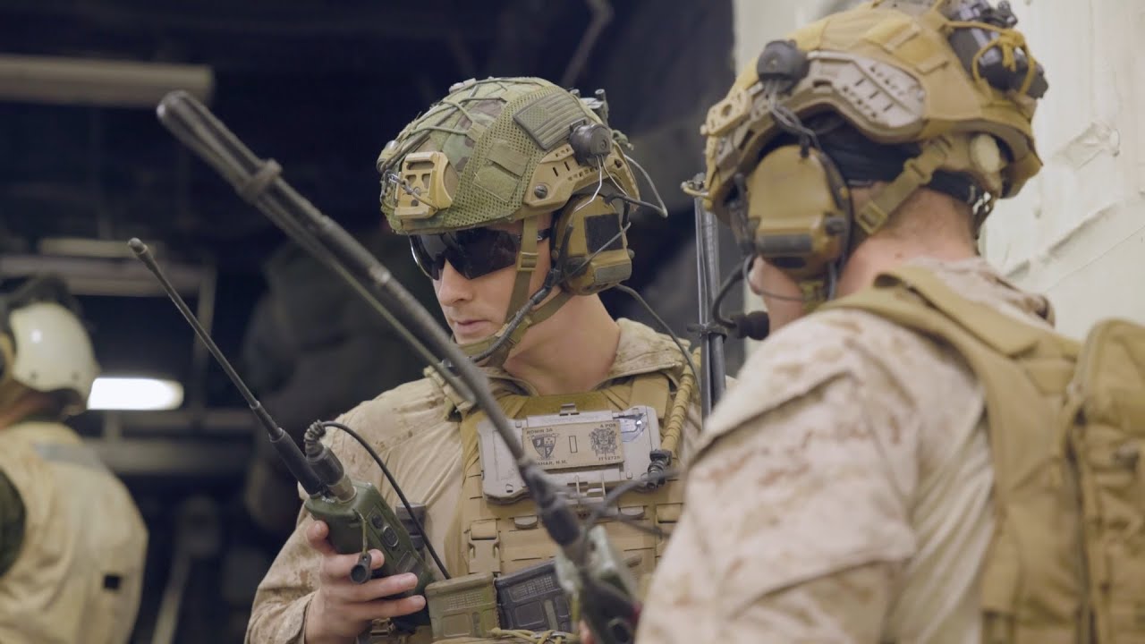 U.S. Marines depart the USS Boxer for a 'TRAP' Mission Rehearsal - YouTube
