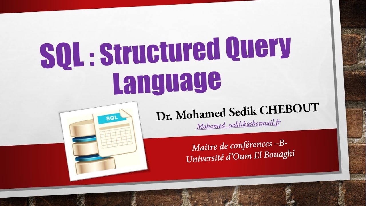 SQL #1 : Introduction à SQL : LDD, LMD, LCD et LCT - YouTube
