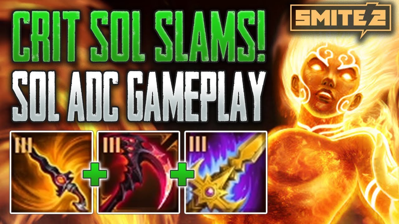 CRIT SOL HITS LIKE A TRUCK! Sol ADC Gameplay (SMITE 2 Alpha) - YouTube