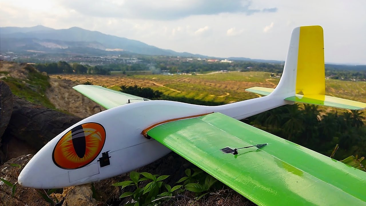 Slope Soaring - DiY Glider - YouTube