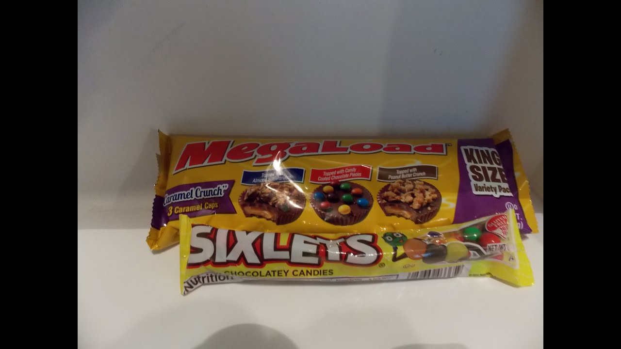 taste test snack thursday sixlets candy and megaload chocolate - YouTube