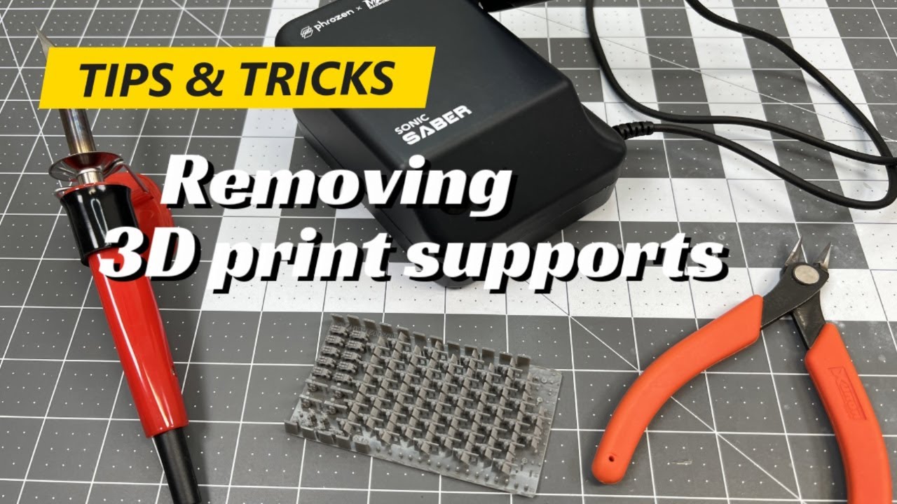 Removing 3D-print supports - YouTube