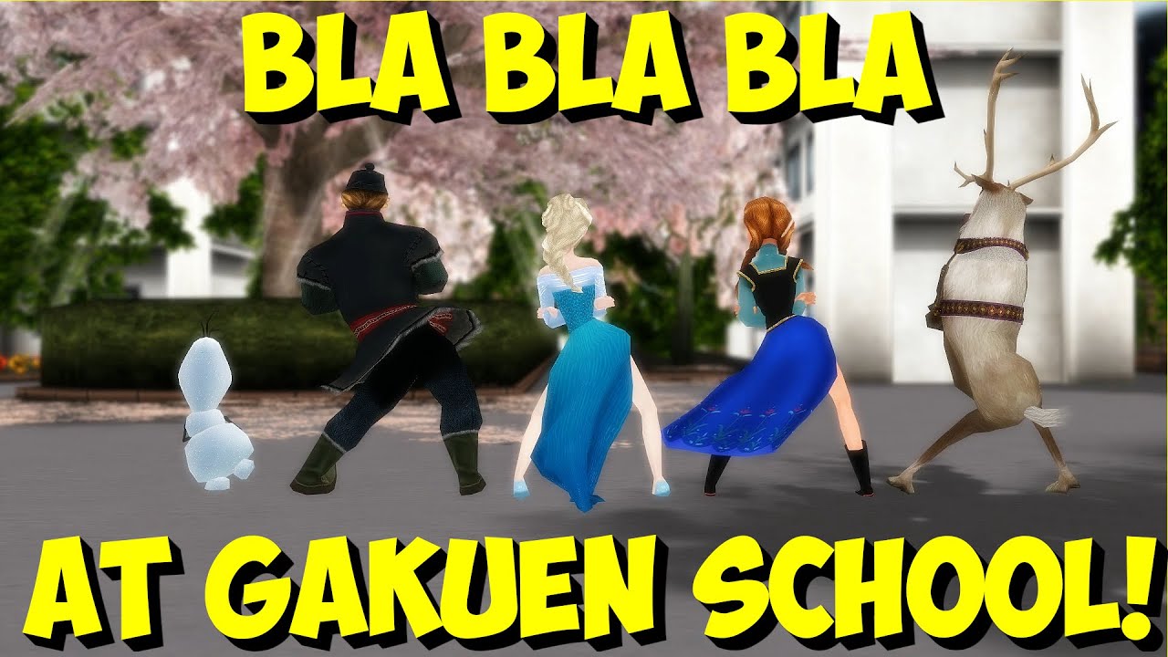 MMD Frozen 2 – Bla Bla Bla at Gakuen School – Elsa Anna Kristoff Sven ...