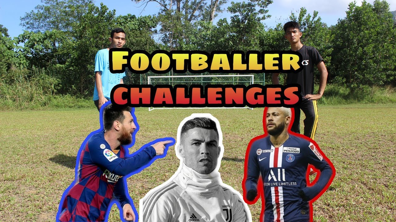 Footballer challenges - YouTube