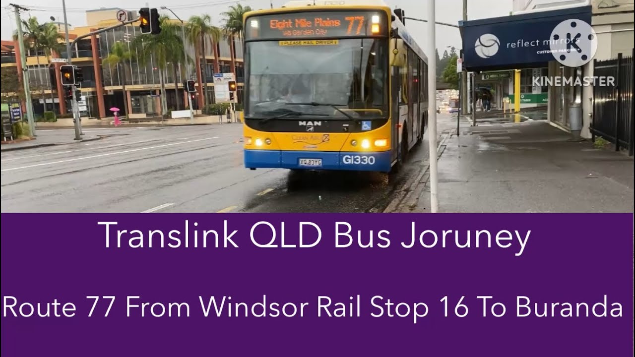 Translink QLD Bus Journey - Route 77 From Windsor Rail Stop 16 To Buranda - YouTube