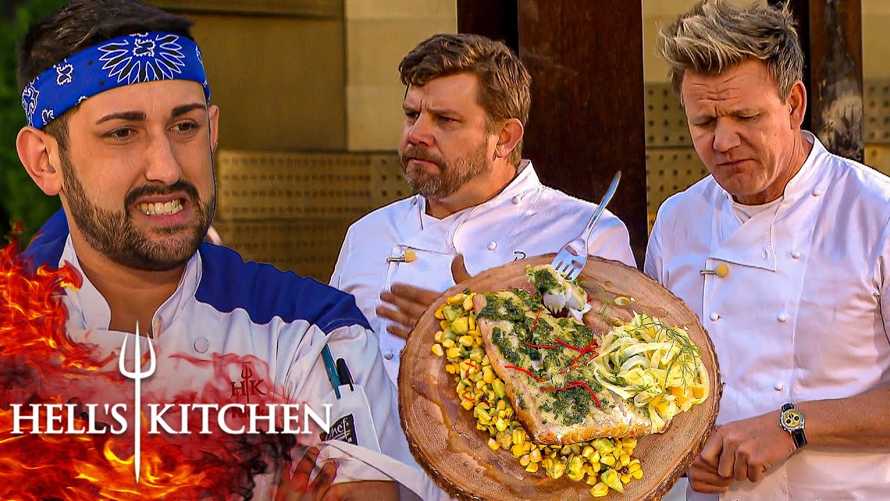 Cook On Wood Challenge Gets Rated By Chef Ramsay | Hell's Kitchen - YouTube