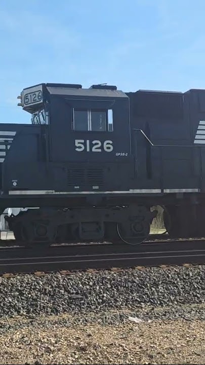 caboose leading thr way on NS B23 - YouTube
