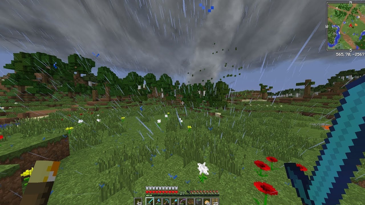 MOUNTAINOUS TORNADO - Minecraft Tornado Survival S5E10 - (Localized ...