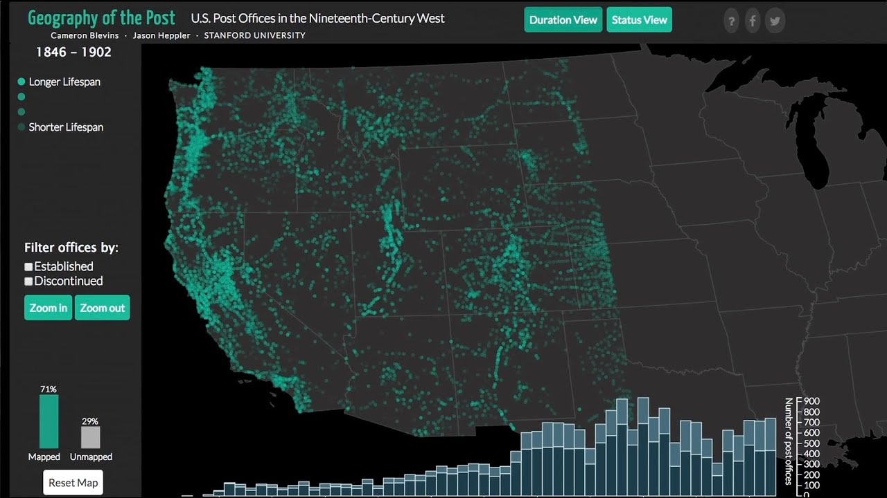 Humanities + Digital Tools: Geography of the Post - YouTube