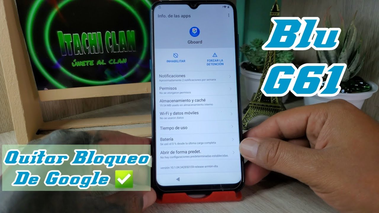 Como Quitar El Bloqueo Por Cuenta Google o Gmail Electronico Blu G61 ...