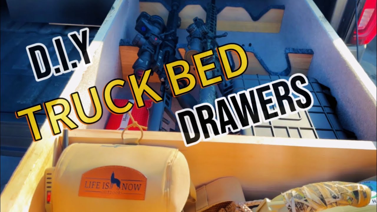 DIY Truck Bed Hunting Box with Drawers! - YouTube