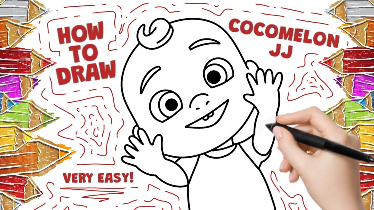 Learn How to Draw COCOMELON JJ: Easy Step-by-Step Tutorial - YouTube