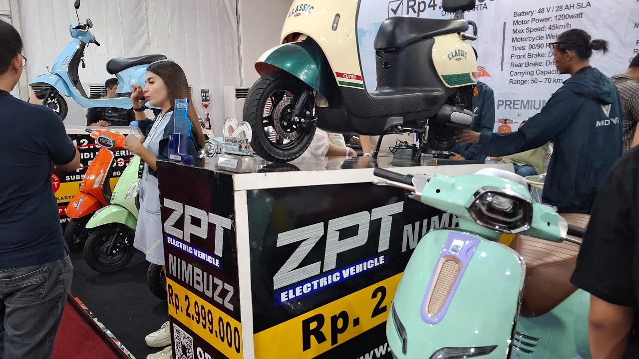 PROMO MOTOR LISTRIK ZPT SUBSIDI PEMERINTAH DI GIIAS 2024 - YouTube