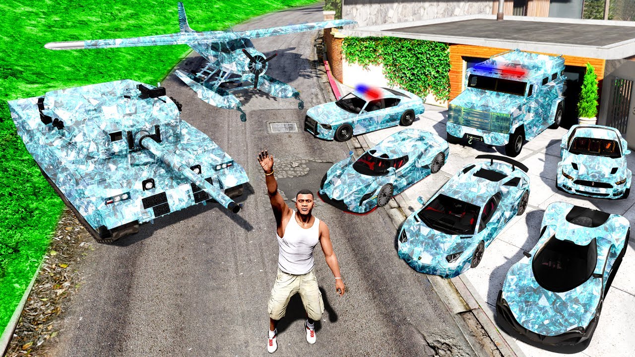 Collecting DIAMOND VEHICLES in GTA 5! - YouTube