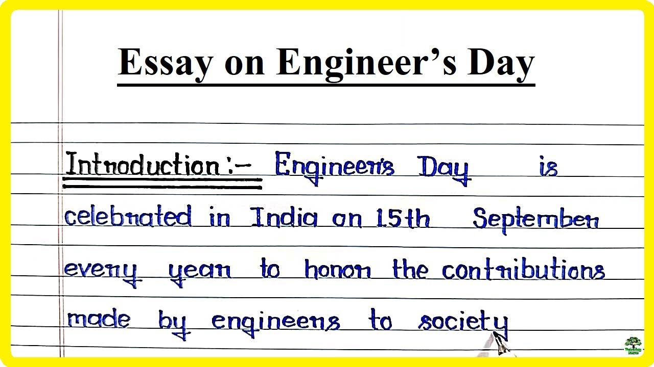 Essay on Engineer’s Day | Engineers Day Essay | Engineer’s Day par ...