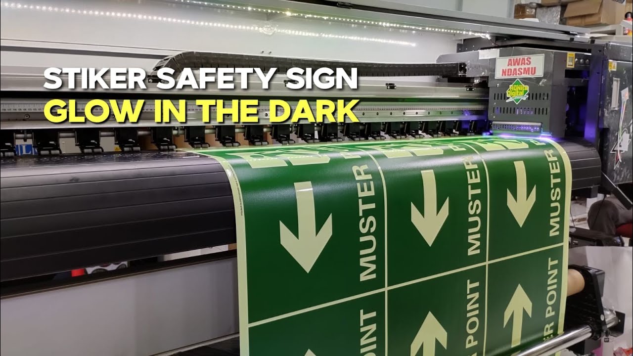 Stiker Safety Sign Glow In the Dark - YouTube