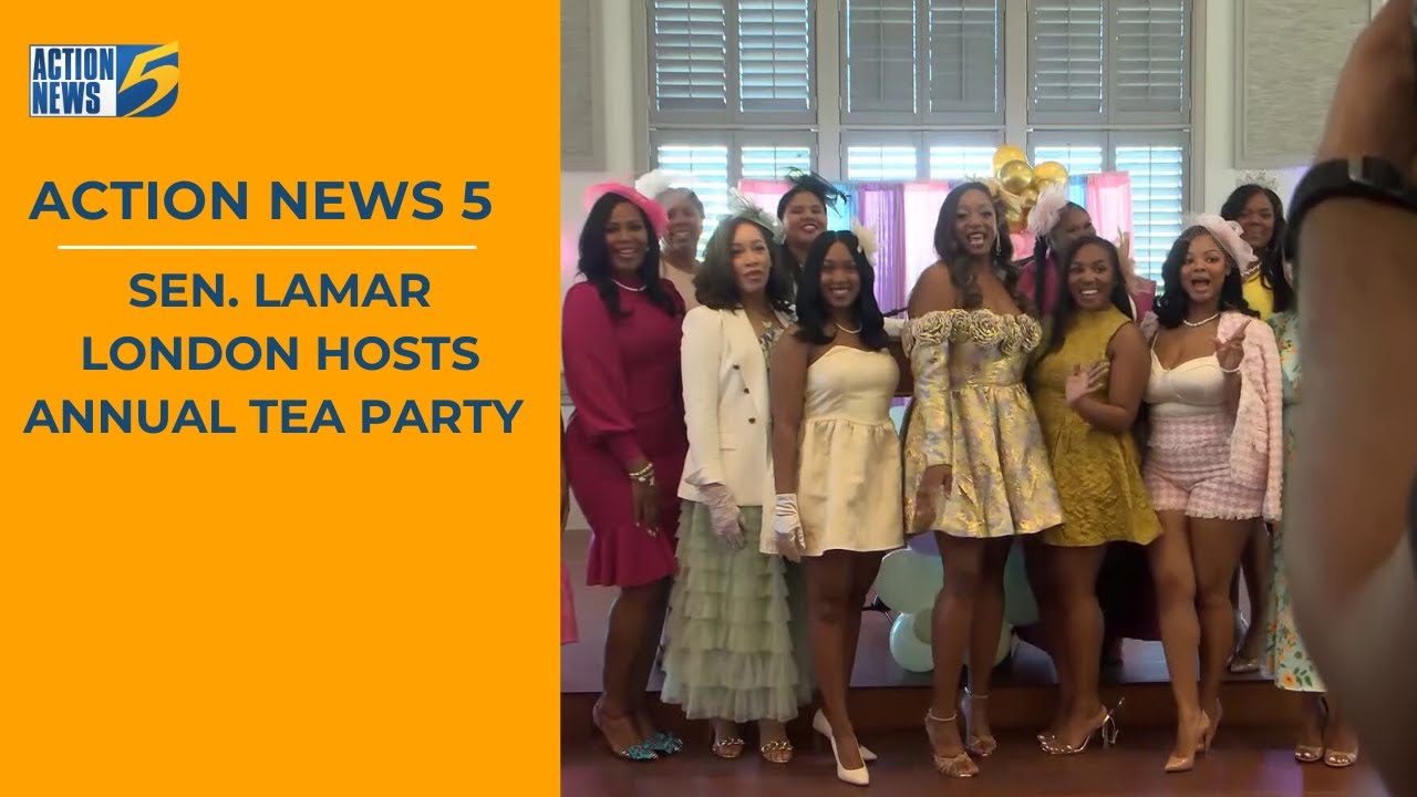 Senator London Lamar hosts inaugural tea party - YouTube