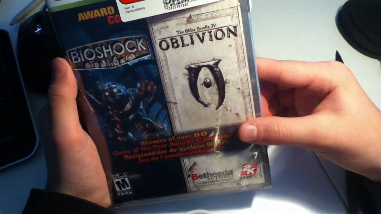 Bioshock & Oblivion Bundle Unboxing Xbox 360 HD - YouTube