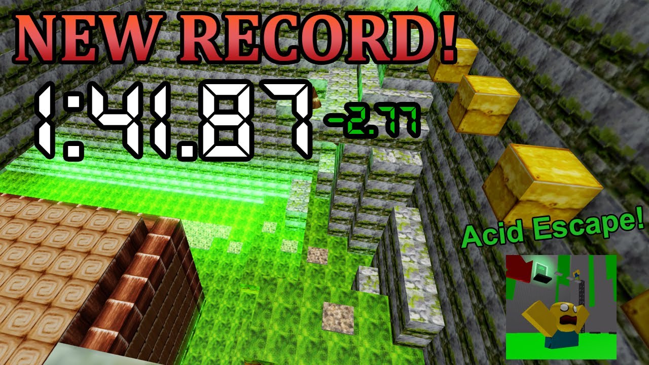 Acid Escape - Ninja Temple Speedrun 1:41.87 (Roblox) [UPDATED] - YouTube