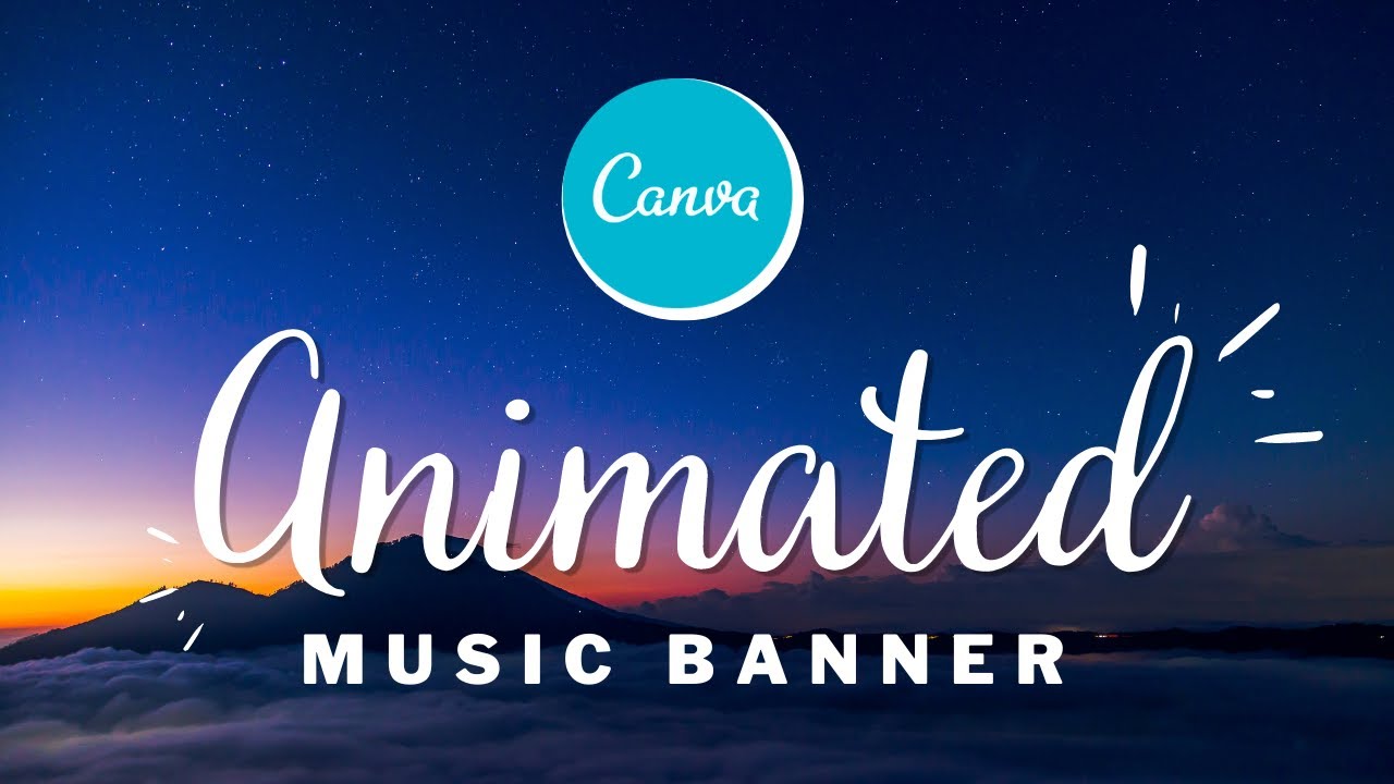 How To Create Animated Music Banner In Canva - YouTube