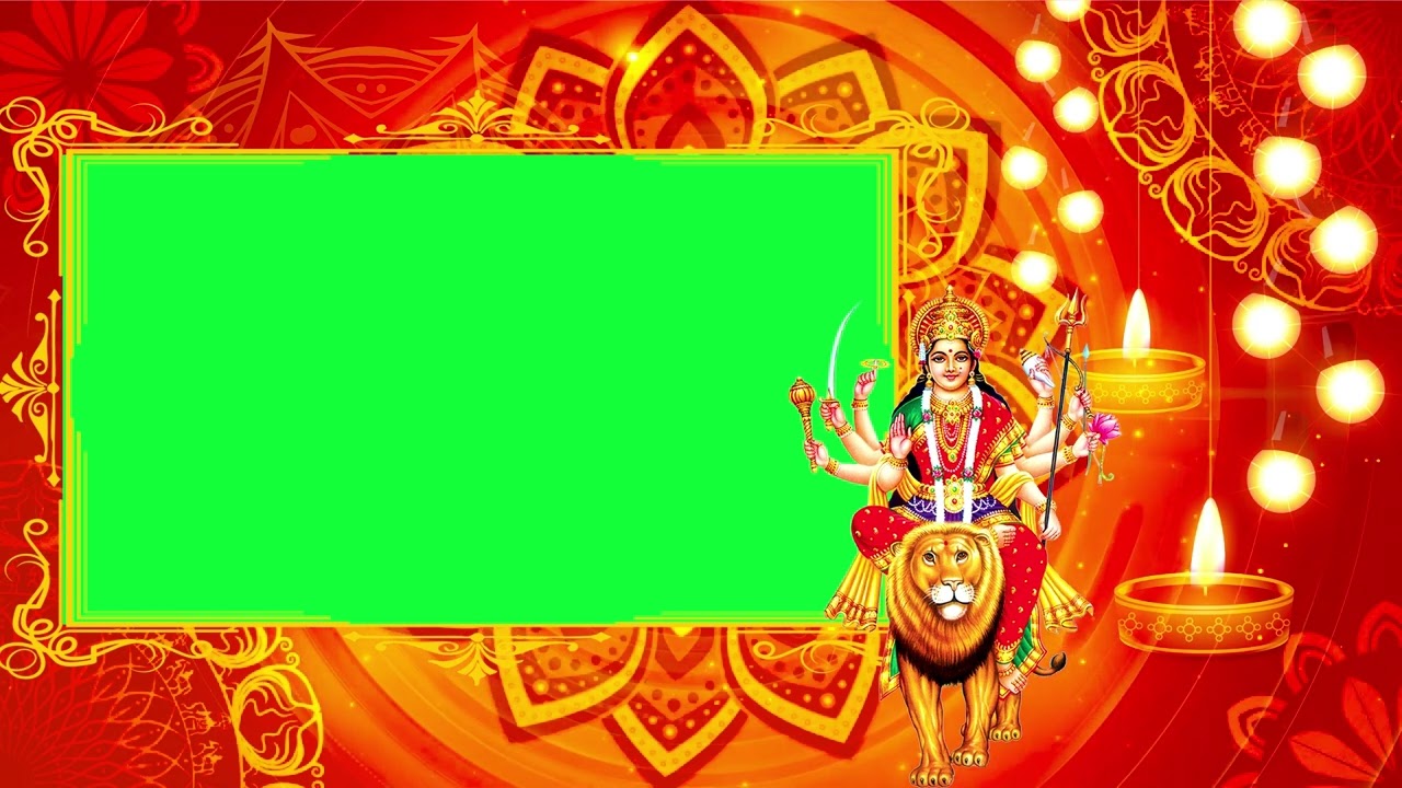 Durga Devi Green Screen Video frames|devotional background green screen ...