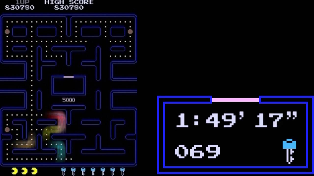 Pac-Man at 16x speed - YouTube
