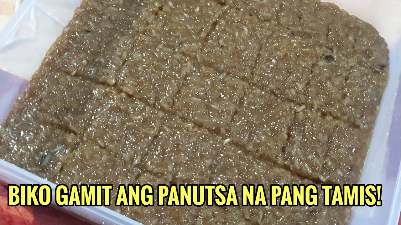 Nagluto ng Biko gamit ang Sangkaka/Kalamay bao/Panutsa na pampatamis ...