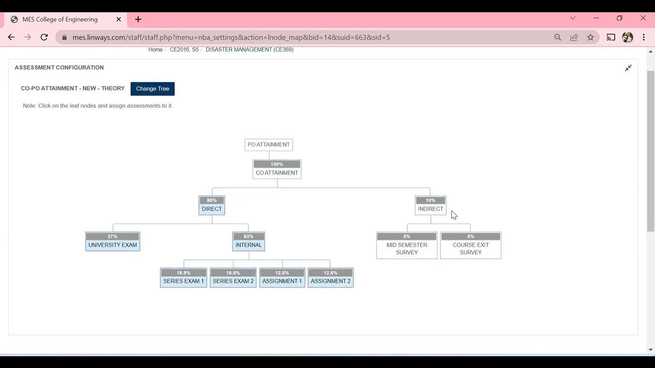 CO PO Attainment calculation in Linways - YouTube