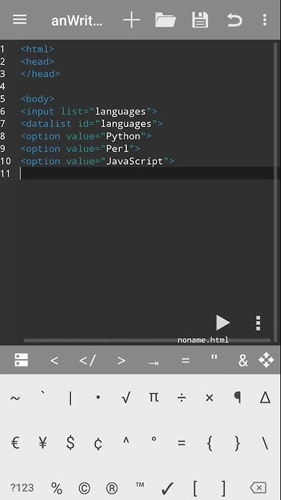 Create a datalist using HTML5 - YouTube