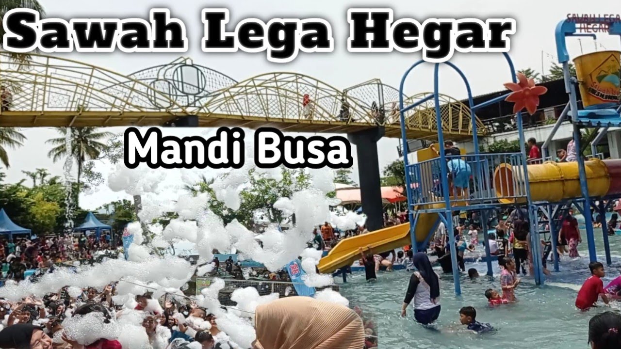 Kolam Renang Sawah Lega Hegar Garut |Ada Mandi Busanya| - YouTube
