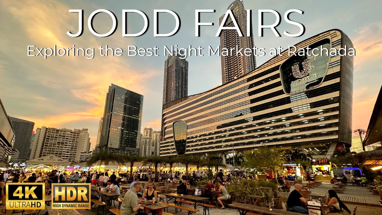 [4K] Jodd Fairs - Exploring the best night markets in Ratchada Area ...