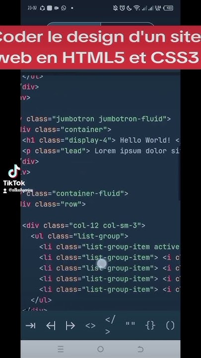 Coder une page web en HTML5 et CSS3 avec BOOTSTRAP... - YouTube