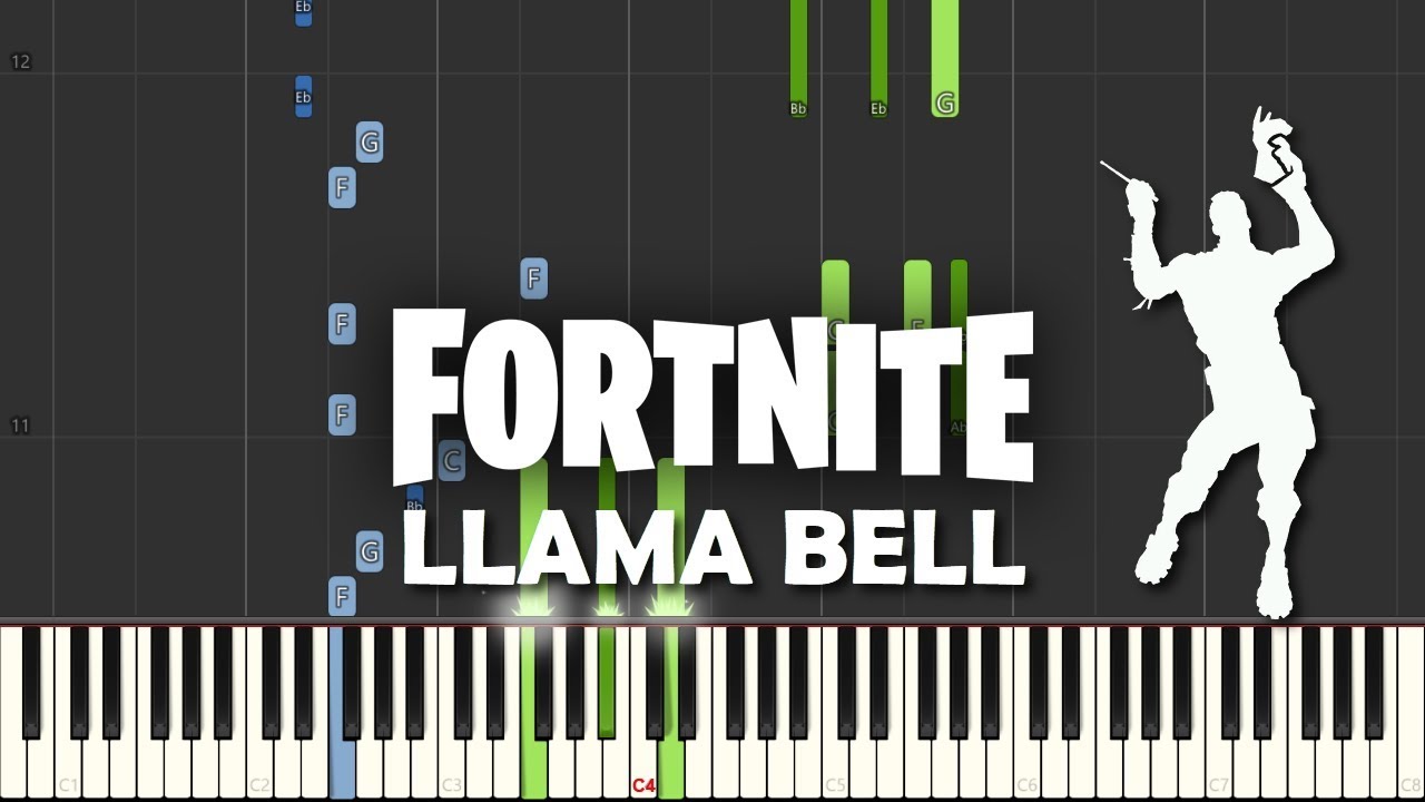 FORTNITE - Llama Bell (Piano Tutorial) [Synthesia] - YouTube