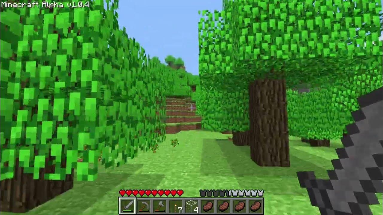Minecraft ALPHA 1.0.4 SURVIVAL #2 - YouTube