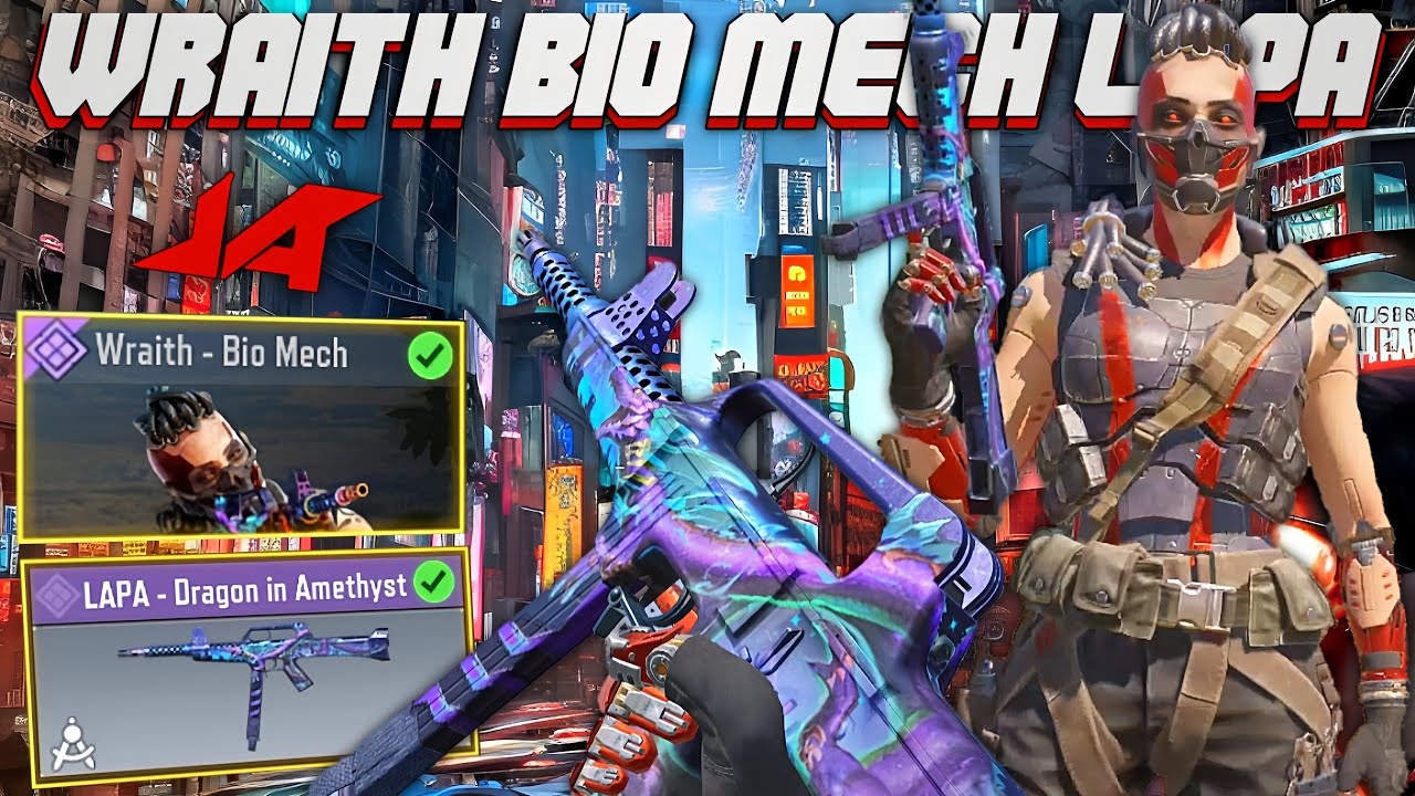 Battle Pass Wraith Bio Mech + LAPA Dragon In Amethyst (Intense Gameplay ...