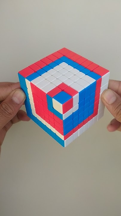 Cube in a Cube in a Cube in a Cube in a Cube Pattern on 7x7 Rubik's Cube #shorts - YouTube